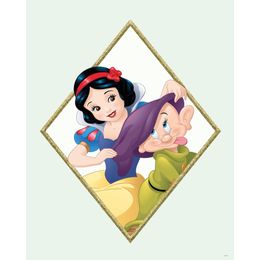 Komar Bild "Snow White & Dopey", B/H/T: 40cm x 50cm, Disney, 1 Stk., bunt, Wohnzimmer, Bilder, Wandbild zur Dekoration im Kinderzimmer - ohne Rahmen