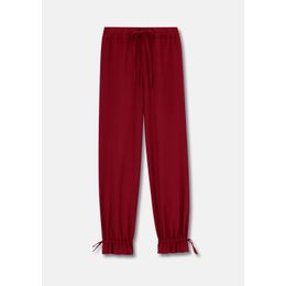 Madeleine Mode MADELEINE Damen Jogger Pants "Hose Ceramica-Hose im l&auml;ssigen Joggpants-Style"johannisbeere, Gr. 36, Obermaterial: 67% Polyester PES. 29% Viskose CV.