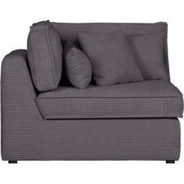 Sofa-Eckelement OTTO HOME, B:99cm H:75cm T:100cm, grau, 100% Polyester, Polsterelemente, "Florid", Teil eines Modulsofas, fester Sitzkomfort, auch in