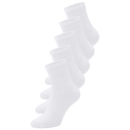 YSABEL MORA Damen Kurzsocken, Gr. 39, wei&szlig;, Baumwollmischung, Socken