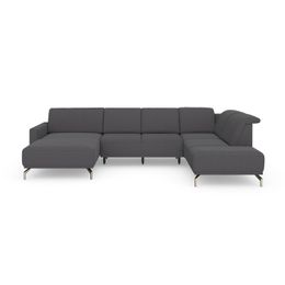 Sit & More Wohnlandschaft SIT & MORE, B:337cm H:84cm T:205cm, braun, Sofas, "Bailando U-Form", wahlweise mit Kopfteilverstellung und Vorziehsitz, motorisch