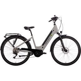 SAXONETTE E-Bike "Premium Sport (Wave)", 50cm, 28 Zoll (71,12cm), silber, Elektrofahrräder, Pedelec, Elektrofahrrad für Damen u. Herren