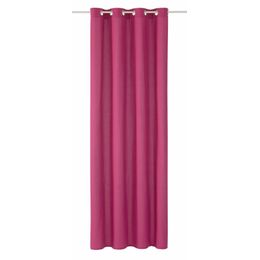 Vorhang Tom Tailor HOME, B:135cm H:245cm, pink, Wirkware, Baumwolle, Wohnzimmer, Gardinen, "DOVE"