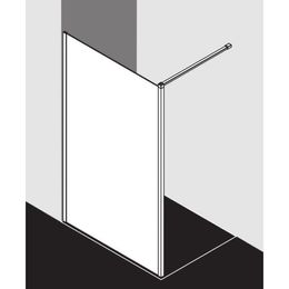 Kermi Xb Glasanlage XBWDL11020VPK 111x200mm, silber hochglanz, ESG klar Clean, links