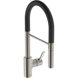 Ideal Standard Gusto K&uuml;chenarmatur BD417GN silver storm, mit 2-Funktionshandbrause aus Metall