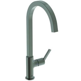 Ideal Standard Gusto K&uuml;chenarmatur BD411A5 magnetic grey, mit hohem eckigen Rohrauslauf