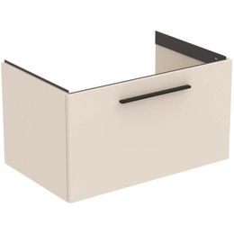 Ideal Standard i.life B M&ouml;beldoppelwaschtisch-Unterschrank T5271NF 1 Auszug, 80 x 50,5 x 44 cm, sandbeige matt