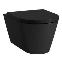 Laufen Kartell Wand-Tiefsp&uuml;l-WC H8213317160001 schwarz matt, sp&uuml;lrandlos, mit Silent Flush