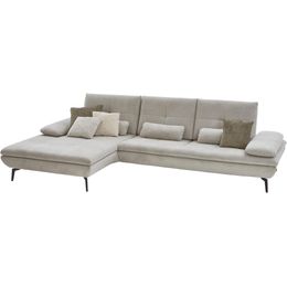 Ecksofa DIE PLANBAR, B:322cm H:93cm T:188cm, beige, 100% Recyceltes Polyester, Wohnzimmer, Sofas, "MP-IN23002 L-Form", wahlweise mit Armteil- und