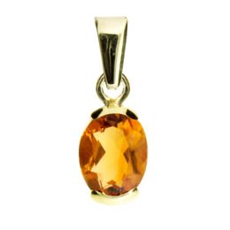 OSTSEE-SCHMUCK Damen Kettenanh&auml;nger "OSTSEE-SCHMUCK Anh&auml;nger Sophia 8x6 mm Anh&auml;nger Sophia 8x6 mm", 17x6mm, Gelbgold 333, 0,8 g, gelb, Gelbgold 333,
