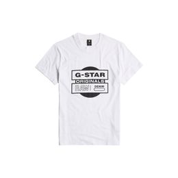 G-Star Raw G-STAR Herren T-Shirt "T-Shirt Originals Underground 1er Pack", weiß, Gr. M, Obermaterial: 100% Baumwolle CO(Bio)., Shirts