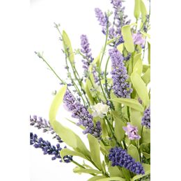 Kunstblume I.GE.A., B:20cm H:48cm L:12cm, lila, Polyester, Kunstpflanzen, "Lavendel Busch", K&uuml;nstliche Blumen Lavendelbusch K&uuml;nstlicher Lavendelstrau&szlig;