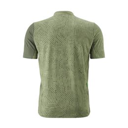 Gonso Herren Radtrikot "Adventure Jersey Halfzip M", gr&uuml;n, Gr. L, 88% Polyester (recycelt), 12% Elasthan, Trikots, Herren Fahrradtrikot kurzarm,