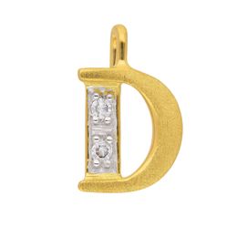 Adelia&acute;s ADELIA ́S Damen Buchstabenanh&auml;nger "Damen Gold Schmuck 585 Gold Buchstabenanh&auml;nger mit Diamant", 0,02 VVS = sehr sehr kleine Einschl&uuml;sse mit Diamant,