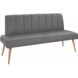Sitzbank, B:182cm H:92cm T:68cm, grau, exxpo - SOFA FASHION, Struktur: Webvelour, 100% Polyester, Esszimmer, Sitzb&auml;nke, "Costa, moderne