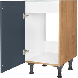 Sp&uuml;lenschrank Nobilia, B:45cm H:87cm T:58,3cm, blau, K&uuml;che, Schr&auml;nke, ""Easytouch", Ausrichtung w&auml;hlbar, vormontiert, in den Breiten", 45 und 60 cm,