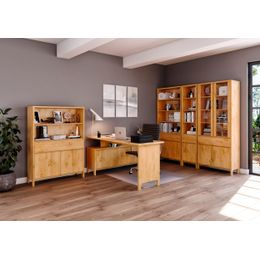Schreibtisch Home Affaire, B:170cm H:76cm T:60cm, beige, Jugendzimmer, Tische, "Luven, aus Massivholz", in 2 Breiten, variable Nutzung als