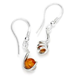 OSTSEE-SCHMUCK Damen Paar Ohrh&auml;nger "- Manja - Silber 925/000 - Bernstein", Silber 925 (Sterlingsilber), silber, Silber 925 (Sterlingsilber), Ohrringe