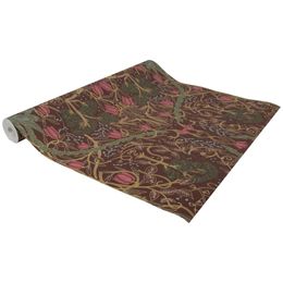Vliestapete "Lauri - Bordeaux", B/L: 0,52m x 10m, Rollen: 1, rot, SUPERFRESCO EASY, Wohnzimmer, Tapeten, FSC zertifiziert, mit lebhaftem Druck, 10