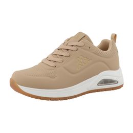 Kappa Damen Sneaker "Caroline", Gr. 42, beige, Synthetik, Schuhe