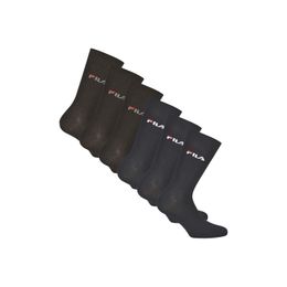 Fila Herren Kurzsocken "Socken 6er Pack", Gr. 43, schwarz, Obermaterial: 80% Baumwolle CO. 18% Polyester PES. 2% Elasthan EL., Socken