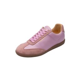 Henry Stevens Damen Sneaker "Sophia TIS Damensneaker", Gr. 38, rosa, Leder und Velours, Schuhe, Halbschuh Leder handgefertigt, sportlicher