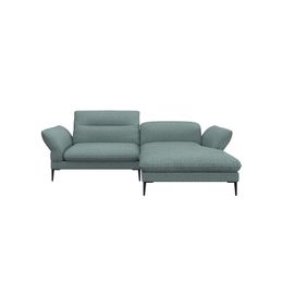 FLEXLUX "Salino, Funktionssofa mit Recamiere, Relaxsofa, Ecksofa" Sofa mit Arm- und Kopfteil-Verstellungen, Kaltschaum & Stahl-Wellen