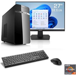 CSL Gaming-PC-Komplettsystem "Sprint V28519", Microsoft Windows 11 Home (64 Bit), 16 GB RAM 1.000 GB SSD, schwarz, Computer_Komplettsysteme