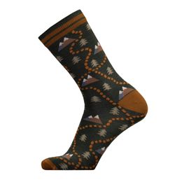 UphillSport Damen Socken "PATH", Gr. 47, grün, 58% Wolle, 40% Polyamid, 2% Elasthan, mehrfarbig, Socken, mit Merino-Wolle