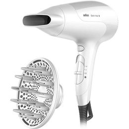 Braun Damen Ionic-Haartrockner "Braun Satin Hair 3 Power Perfection", weiß, B:8,9cm H:27,6cm T:16,5cm, Haartrockner, Kompakt und ergonomisch