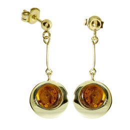 OSTSEE-SCHMUCK Damen Paar Ohrh&auml;nger "- Alina - Gold 333/000 - Bernstein", Gelbgold 333, gold, Gelbgold 333, Ohrringe
