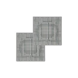 Nachtmann Servierplatte "Platten Square 21 x 21 cm 2er Set grau", grau, Servierplatten