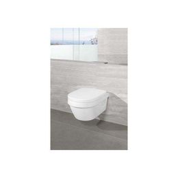 Villeroy & Boch Villeroy & Boch Architectura Wand WC 4687HR01 Combi Pack, weiss, DirectFlush, mit WC-Sitz