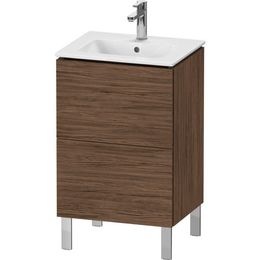 Duravit L-Cube Waschtisch-Unterschrank LC667102121 52x42,1x70,4cm, 2 Ausz&uuml;ge, stehend, nussbaum dunkel