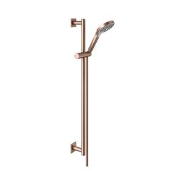 KEUCO IXMO Brause-Set 59587290802 rotgold geb&uuml;rstet, Rosetten eckig, 3 Strahlarten