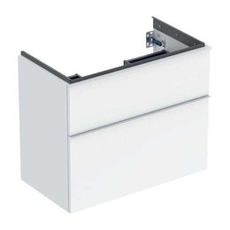 Geberit iCon Waschtisch-Unterschrank 502308011 74x61,5x41,6cm, 2 Schubladen, wei&szlig; hochglanz/Griff wei&szlig; matt