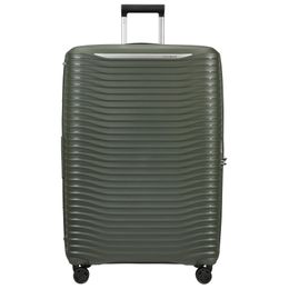 Samsonite Damen Hartschalen-Trolley "UPSCAPE, verschiedene Gr&ouml;&szlig;en und Farben", gr&uuml;n, Polypropylen, gestreift, Koffer, Volumenerweiterung Reisegep&auml;ck