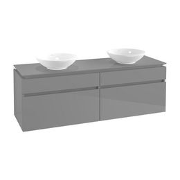Villeroy & Boch Villeroy & Boch Legato Waschtischunterschrank B60000FP 160x55x50cm, Glossy Grey