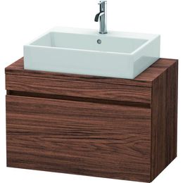 Duravit DuraStyle Waschtisch-Unterschrank DS530202121 80 x 47,8 cm, nussbaum dunkel, f&uuml;r Konsole, 1 Auszug