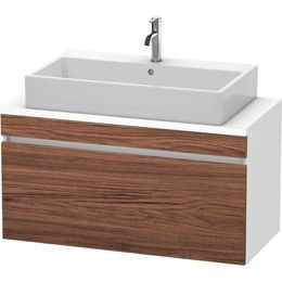 Duravit DuraStyle Waschtisch-Unterschrank DS530402118 100 x 47,8 cm, nussbaum dunkel/wei&szlig; matt, f&uuml;r Konsole, 1 Auszug