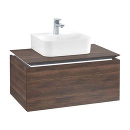 Villeroy & Boch Villeroy & Boch Legato Waschtischunterschrank B733L0VH 80x38x50cm, mit LED-Beleuchtung, Arizona Oak