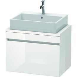 Duravit DuraStyle Waschtisch-Unterschrank DS530102222 70 x 47,8 cm, wei&szlig; hochglanz, f&uuml;r Konsole, 1 Auszug