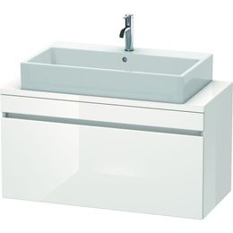 Duravit DuraStyle Waschtisch-Unterschrank DS530402222 100 x 47,8 cm, wei&szlig; hochglanz, f&uuml;r Konsole, 1 Auszug