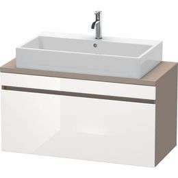 Duravit DuraStyle Waschtisch-Unterschrank DS530402243 100 x 47,8 cm, wei&szlig; hochglanz/basalt matt, f&uuml;r Konsole, 1 Auszug
