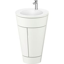 Duravit Starck 1,c-bonded Set S19512O70360010 Griff Edelstahl, Keramik Wei&szlig; Matt, Innenbeleuchtung, bodenstehend Wei&szlig; Seidenmatt, 864 x 560 x 605 mm