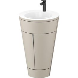 Duravit Starck 1,c-bonded Set S19513OBD600000 Griff Diamantschwarz, Keramik Wei&szlig; Matt, bodenstehend, Taupe Seidenmatt, 864 x 560 x 605 mm