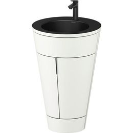 Duravit Starck 1,c-bonded Set S19514OBD360000 Griff Diamantschwarz, Keramik Schwarz Matt, bodenstehend, Wei&szlig; Seidenmatt, 864 x 560 x 605 mm