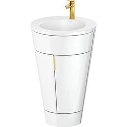 Duravit Starck 1,c-bonded Set S19512O34850000 Griff Gold, Keramik Wei&szlig; Matt, bodenstehend, Wei&szlig; Hochglanz, 864 x 560 x 605 mm