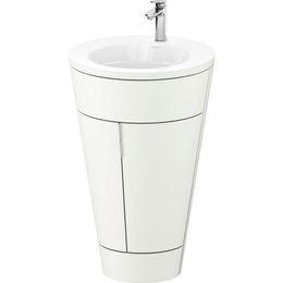 Duravit Starck 1,c-bonded Set S19513O10360010 Griff Chrom, Keramik Wei&szlig; Matt, Innenbeleuchtung, bodenstehend, Wei&szlig; Seidenmatt, 864 x 560 x 605 mm