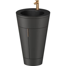 Duravit Starck 1,c-bonded Set S19514O04580000 Griff Bronze, Keramik Schwarz Matt, bodenstehend, Graphit Seidenmatt, 864 x 560 x 605 mm